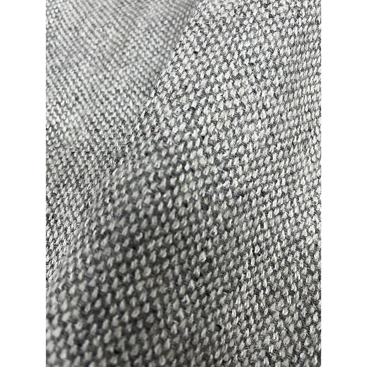 Tuva Textile 40 Yard Bolt of Real Wool Quality Fabric Coating - Multicolor Greys Tweeds Wool Fabric (Heavy Weight with Real Soft Nap and Drape Finishing) High Fancy Quality Wool Tweed Fabric