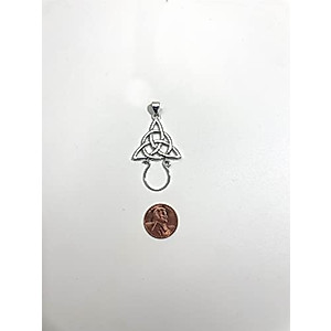 Jewelry Trends Trinity Triquetra Charm Holder Sterling Silver Pendant