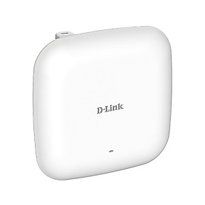 D-Link PoE Access Point WiFi 6 AX1800 Wave 2 Dual Band Wireless Internet Network Compact Design Wall Ceiling Mountable WiFi AC AP (DAP-X2810), White