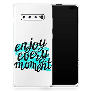 DesignSkinz Enjoy Every Moment Protective Vinyl Decal Wrap Skin Cover Compatible with The Samsung Galaxy S20 (Screen Trim & Back Glass Skin)