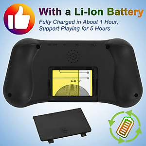 HAndPE Handheld Game Console, Retro Super Mini Game Player 500 Classical FC Games 3.5-Inch Color Screen Support for Connecting TV & Two Players 1020mAh Rechargeable Battery Present for Kids and Adult