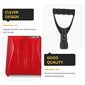 YARDWE Spatula Metal Snow Shovel Extendable Ice Shovel Winter Snow Removal Tool Mud Garden Utility Shovel for Car Camping Outdoor Activities Red Multitools