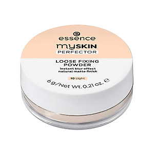essence | My Skin Perfector Loose Fixing Powder | Instant Blur Effect & Natural Matte Finish | Vegan, Paraben Free, Gluten Free, Oil Free | Cruelty Free (10 | Light)
