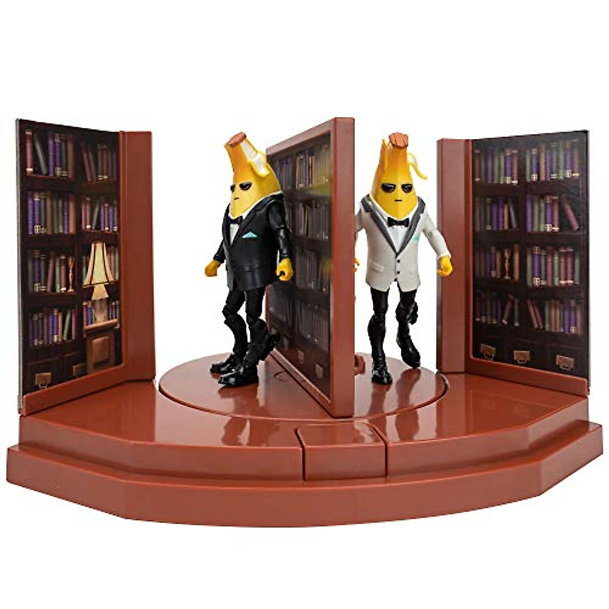 FORTNITE Agent’s Room , Includes 2 (4-inch) Articulated Agent Peely Figures, Playset with Secret Passageway, Legendary Accessories, Weapons, Accessory Storage