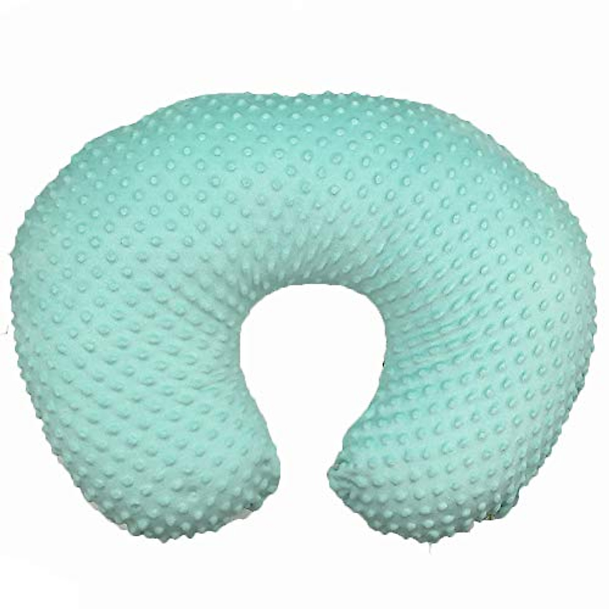 Nursing Pillow Cover, Breastfeeding Pillow Cover, Green Leaf Nursing Pillow Cover, Botanical Breastfeeding Pillow Slipcover, Mint Minky, Boho Green Leaf Nursery Decor, Soft Fits Snug On Infant