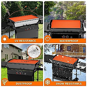 KNHUOS 28'' Griddle Mat Silicone for Blackstone, Silicone Griddle Cover Upgraded Handle-Design,Protective BBQ Grill for Blackstone Protector Accessories Kit & Indoor Outdoor