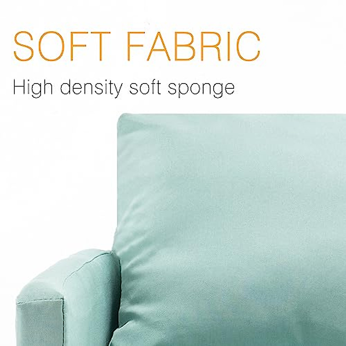 SDADI 51" Loveseat Sofa Couch for Living Room, Love Seats 2-Seater Furniture w/Metal Legs for Compact Small Space, Deep Seated Comfy Sofa for Apartment, Bedroom, Dorm, Office (Blue)