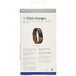 Fitbit Charge 2 Accessory Band, Leather, Cognac, Large