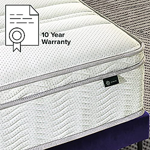 Zinus 12 Inch Foam and SpringMattress / CertiPUR-US Certified Foams /Mattress-in-a-Box, Queen