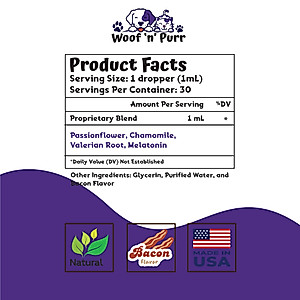 Natural Dog Sleep Aid - Sleep Aid for Dogs - Dog Melatonin - Promotes Deep, Restful Sleep in Dogs - Melatonin for Dogs - Dog Calming - Calming for Dogs - Dog Anxiety Relief - 1 fl oz