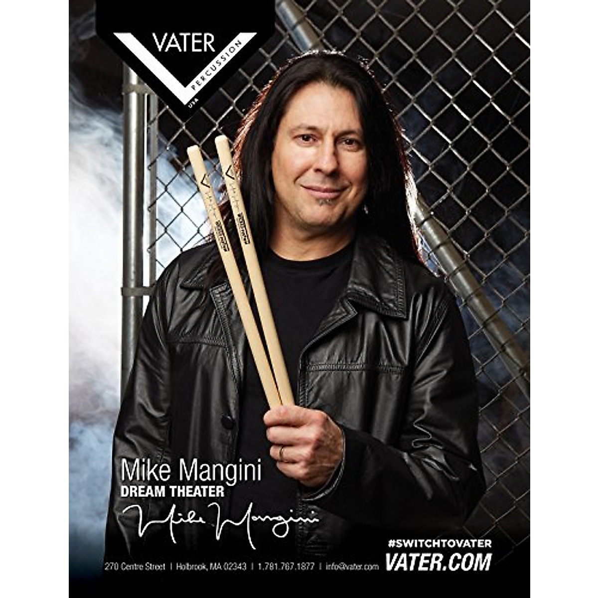 Vater Mike Mangini Wicked Piston Drum Sticks, Pair