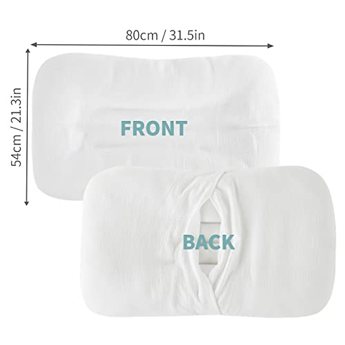 HOMBYS Muslin Baby Lounger Cover 2 Pack for Newborn, 100% Cotton Lounger Slipcover, Ultra Soft Removable Cover for Infant Lounger Pillow (Light Green & White)
