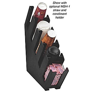Dispense-Rite LID-5BT Five Section Countertop Cup and Lid Organizer and Holder, Durable Construction, Ideal for Restaurant Use
