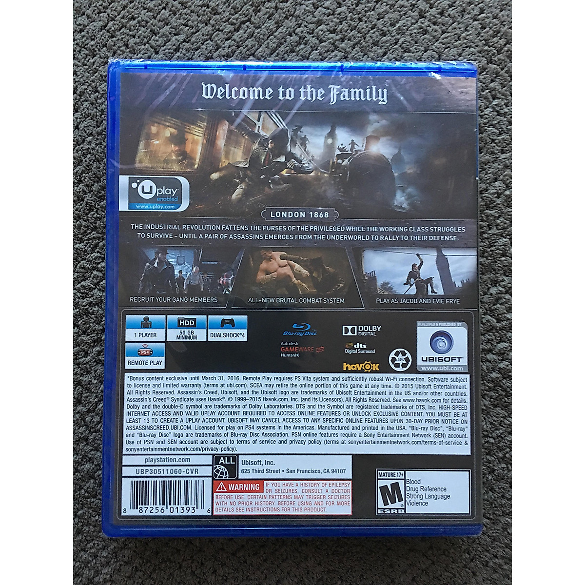 Assassin's Creed: Syndicate Limited Edition - Playstation 4