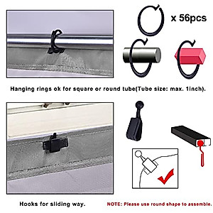 Sunshine Outdoor Gazebo Replacement Mosquito Netting Screen 4-Panels, Universal Netting Side Walls for Patio, Garden, Yard (Net Only)(10' x 10', Dark Grey)