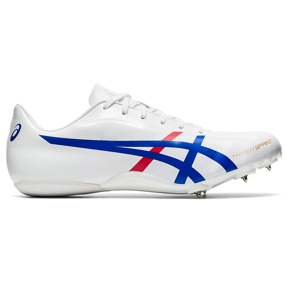 ASICS Unisex Hypersprint 7 Track & Field Shoes, 12.5, White/ASICS Blue