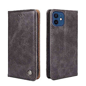 CYR-Guard Phone Cover Wallet Folio Case for Oppo REALME 7 PRO, Premium PU Leather Slim Fit Cover for REALME 7 PRO, Anti-Dirt, Gray
