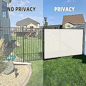 Liang Fence Privacy Screen,Heavy Duty Shade Cloth for Commercial Residential,90% Blockage Windscreen Cable Zip Ties Included (Color : White, Size : 360x90cm)