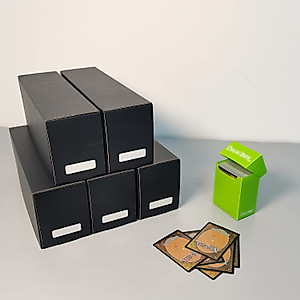 Fageverld Card Toploader Storage Box Fits Magnetic Card Holders, Baseball Sports Card Storage Boxes, Trading Card Box, Toploader Case