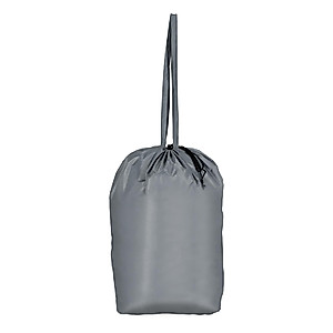 Sibba Dirty Laundry Bag Washable Travel Drawstring Pack Heavy Duty Clean Package Dirty Clothes Bag Collapsible with Handle Laundry Storage Reusable Organizer for Camp Fitness Clothes Basket (Grey)