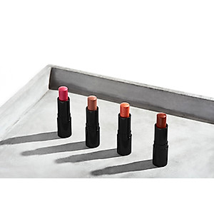 Henné Organics Luxury Lip Tint - Moisturizing, Sheer Natural Color - Coral (Orange)