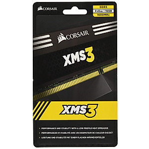 Corsair 16GB XMS3 (2x 8GB) DDR3 SDRAM 1600MHz 240-Pin 16 Dual Channel Kit DDR3 1600 (PC3 12800) CMX16GX3M2A1600C11