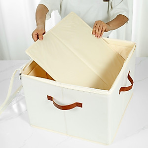 Generic Shoe Organizer for Closet,Foldable Shoe OrganizersContaine with Clear Cover，Adjustable DividersStorage Boxes for Closet ，16 Pairs，gray+white