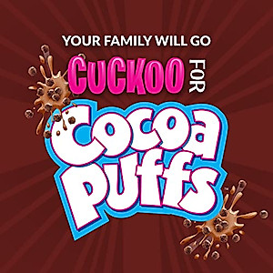 Cocoa Puffs, Chocolate Breakfast Cereal with Whole Grains, 18.1 oz