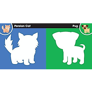 First Sticker Art: Cuddly Pets: Color By Stickers for Kids, Make 20 Animal Pictures! (Perfect Christmas Gift, Stocking Stuffer for Ages 3+)