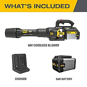 Cat® 60V Blower with Brushless Motor 800 CFM (Battery & Charger Included) - DG651