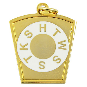 Keystone Masonic Pendant - [Gold][1 1/4'' Tall]