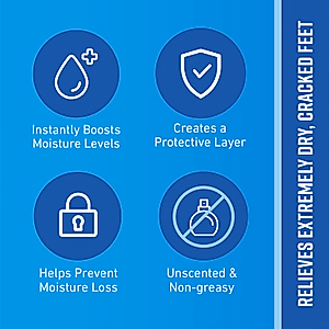 O'Keeffe's for Healthy Feet Foot Cream, Guaranteed Relief for Extremely Dry, Cracked Feet, Instantly Boosts Moisture Levels, 6.4 Ounce Jar, Value Size, (Pack of 1)