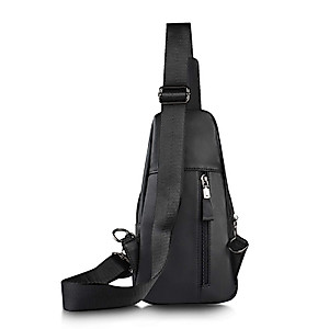 Leather Sling Bag Purse Chest Shoulder Backpack,Crossbody Bags for Men Outdoors