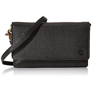 Timberland womens Rfid Leather Crossbody Bag Wallet Purse, Black (Cav), One Size