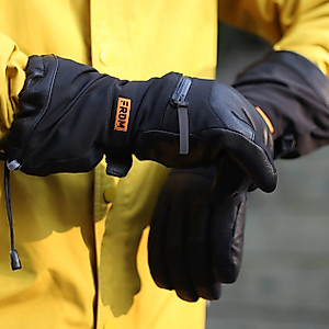 FRDM Clutch Snow Gloves Waterproof Windproof Leather Convertible Snow Sports Ski Snowboard Snowmobile, for Men & Women