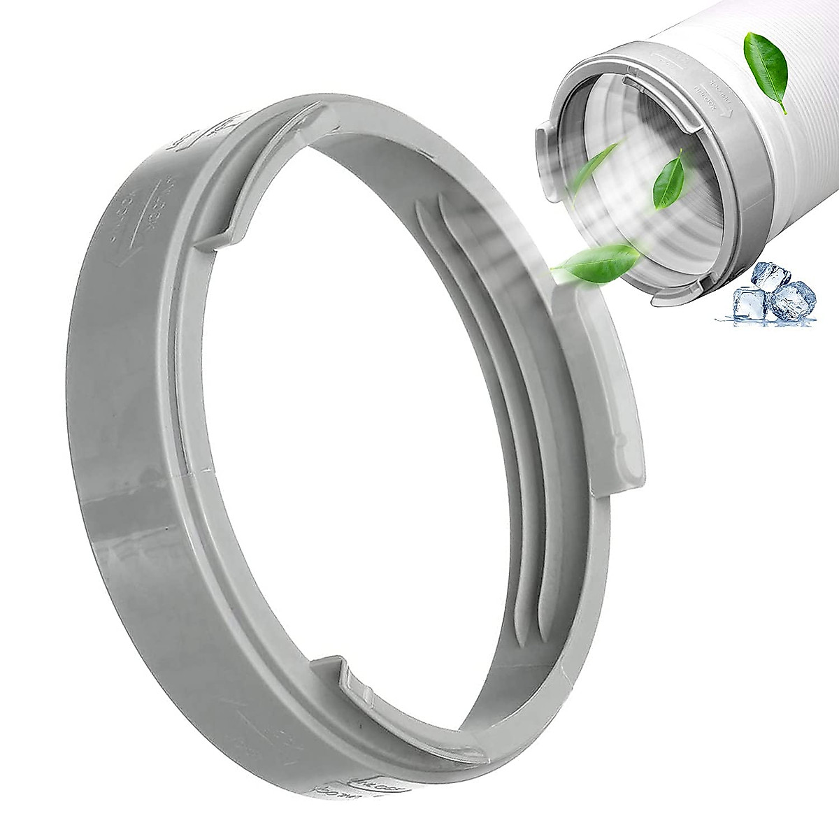 CSRTONI 5.9 Inch/6 Inch Portable Air Conditioner Hose Adapter, Connecting The Round Back End of The Air Conditioner Exhaust Port to Exhaust Pipe, Applicable to lg,whynter,Honeywell,etc.(Round)