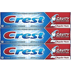 Crest Toothpaste Cavity Protection Regular (Pack of 3)