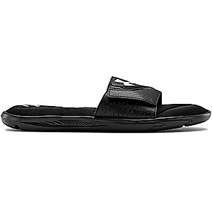 Under Armour Men's Ignite VI SL Slide Sandal, Black (003)/Black, 11 M US