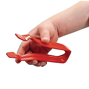 Excellerations Easy Squeeze Jumbo Tweezers 4-3/4 inches L x 1-3/4 inches W x 1 inches H Set of 12 for Preschool, Educational, PreK, Ages 2 and up, Special Needs