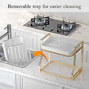 COVAODQ Mug Holder Coffee Cup Holder Bathroom Organizer Countertop Modern Counter Standing Rack Cosmetic Holder