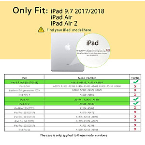 BENTOBEN for iPad Air 2 Case, iPad 6th Generation Case, iPad 5th Gen Case,Folio Folding Stand Auto Wake/Sleep with Pencil Holder Glitter PU Cover for iPad Air 2/Air 1, iPad 9.7 2018/2017,Rose Gold