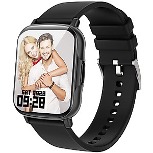 Bemtava Smart Watch, Smartwatch for iPhone Android Phones with Call Message Reminder, 1.7 inch DIY Watch Face Fitness Tracker with Heart Rate/Sleep Monitor, GPS Sports Tracking for Women Men Kids