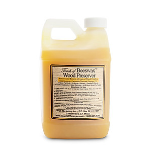 Touch of Beeswax Wood Furniture Polish and Conditioner with Orange Oil. Feeds, Waxes and Preserves Wood Beautifully (64 oz)