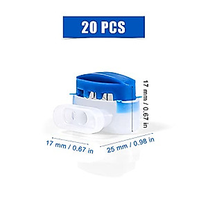 AIEX 20pcs Waterproof Cable Connectors Electrical, Resin Filled Robotic Lawn Mower Wire Cable Connector for Outdoor Garden Irrigation Machines Applications