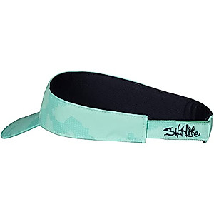 Salt Life Mens Camox Visor Hat, Aruba Blue, One Size US