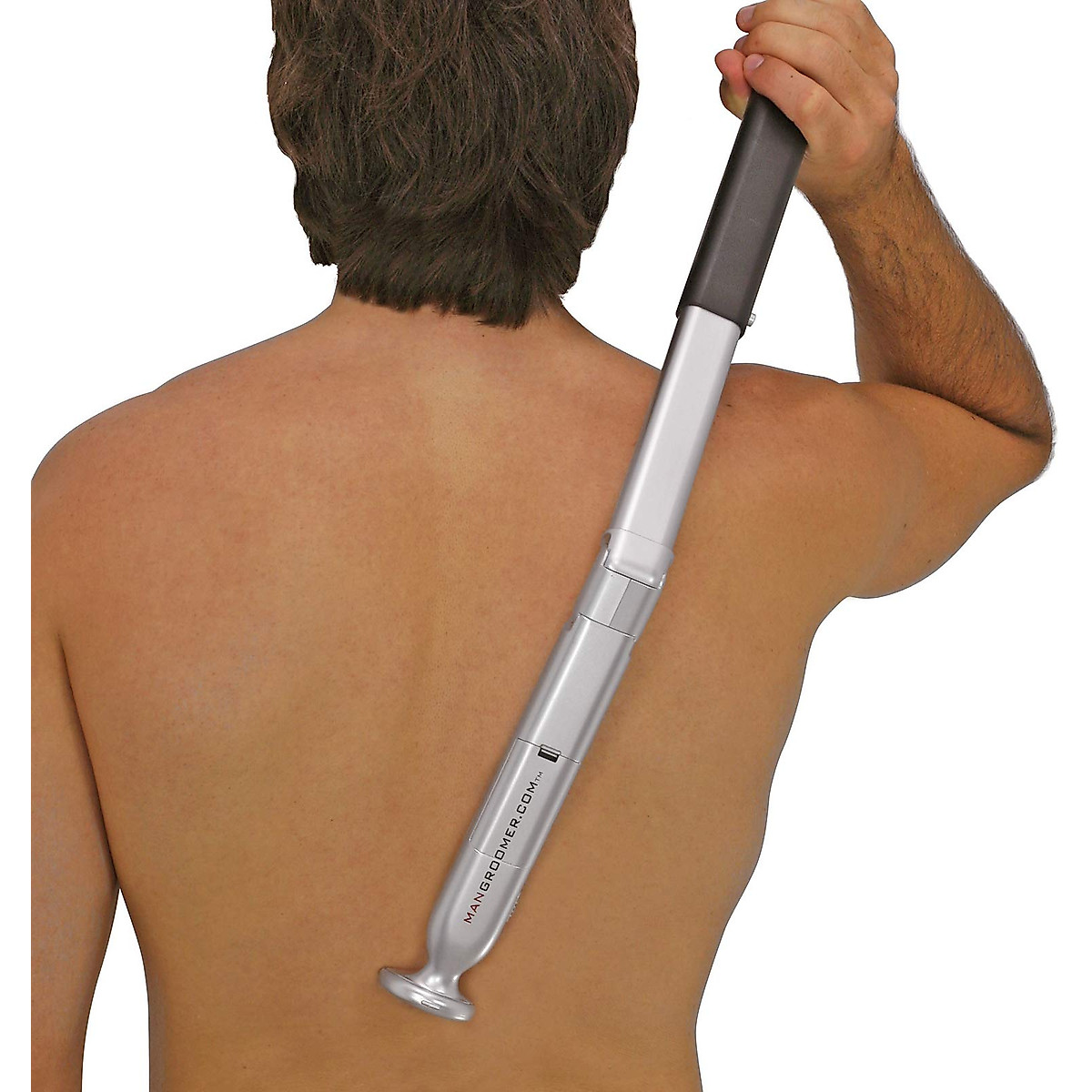 The Super Stud 2 Product Back and Nose Grooming Bundle by MANGROOMER – Bundle Includes The Essential Back Hair Shaver and Professional Nose and Ear Hair Trimmer