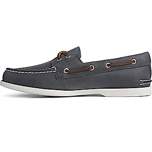 Sperry Men's Authentic Original Plushwave Boat Shoe, Navy, 10.5 M US