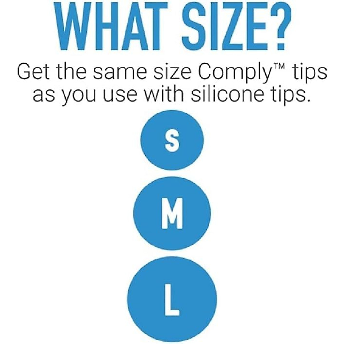 Comply Professional Series Memory Foam Tips for All Shure Earbuds | Size Medium, 3 Pairs,Black