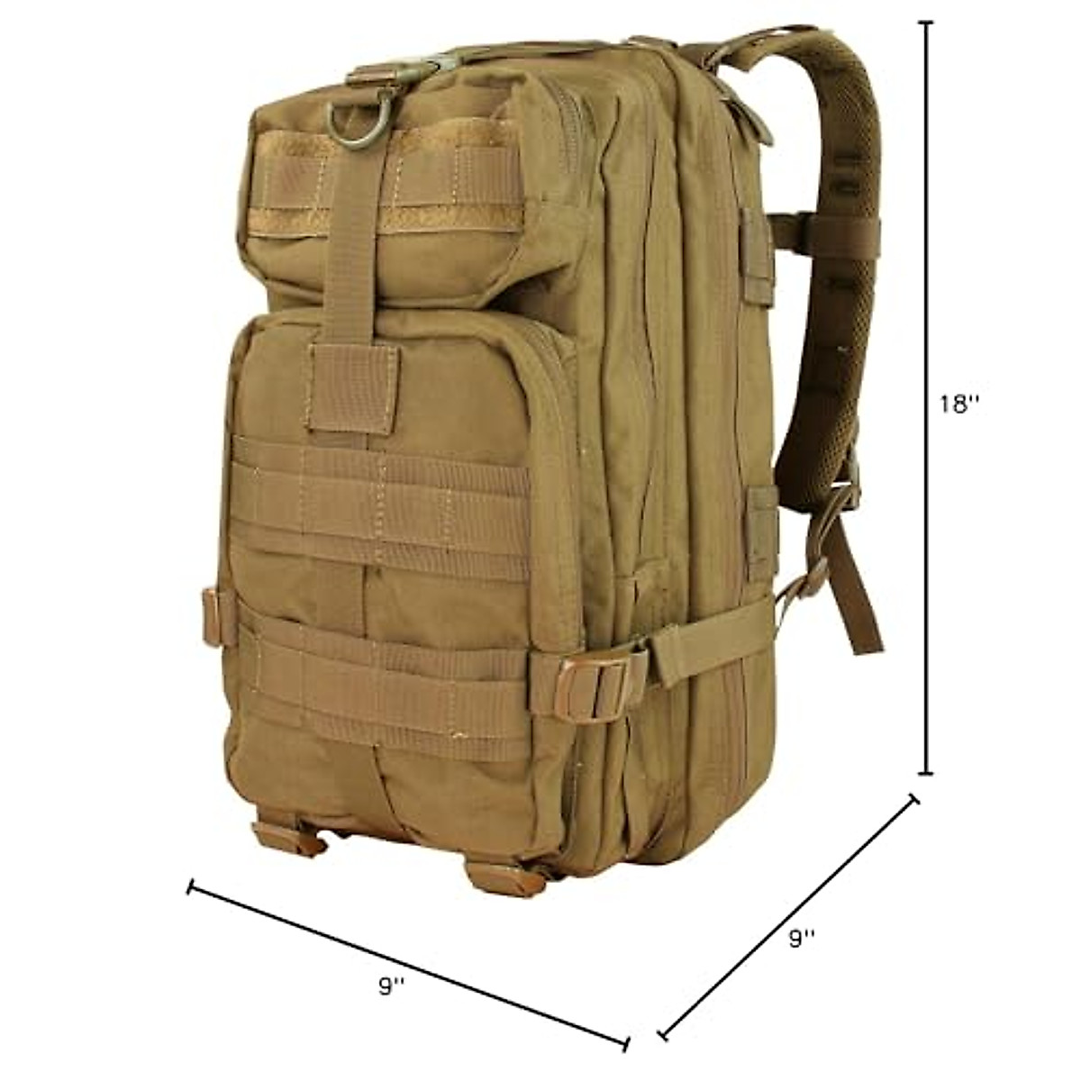 Condor Outdoor Products Compact Company Assault Pack, Coyote Brown