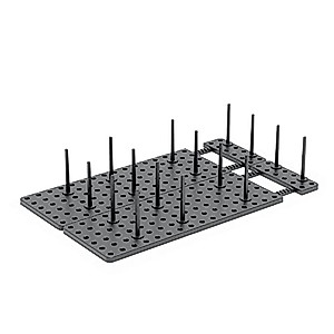 Umbra Peggy Kitchen Cupboard, Shelf and Drawer Organizer Tray - Adjustable Storage System For Food Containers, Cookware, Serveware, Utensils and More (Set of 2)